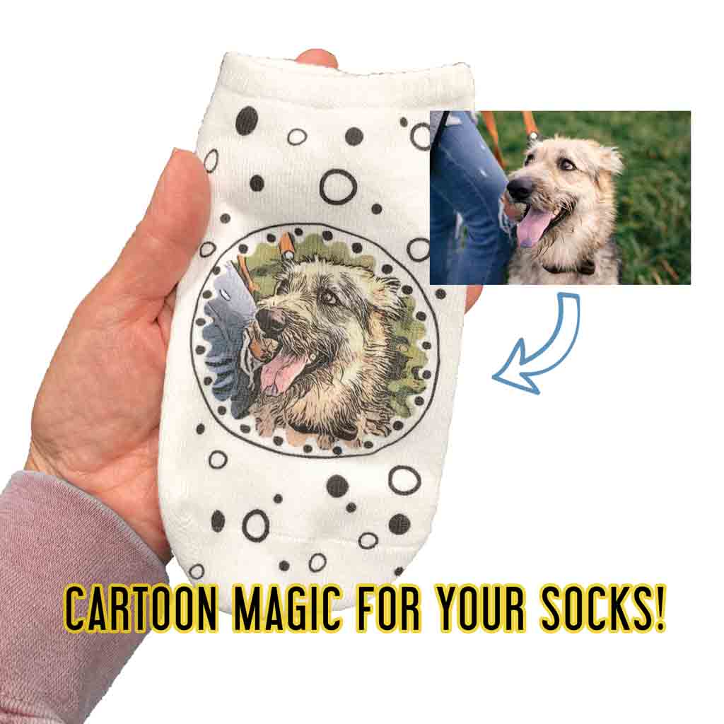 Custom Cartoon Face Photo Socks | Sockprints