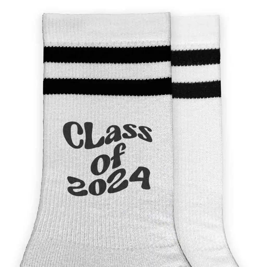 Fun Graduation Socks - Crew and No-Show Socks | Sockprints