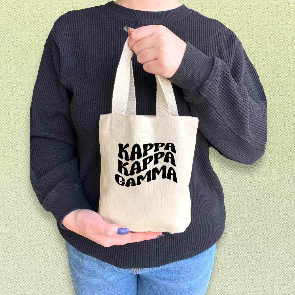 Kappa Kappa Gamma Sorority Mod Design Mini Tote Gift Bag – Sockprints