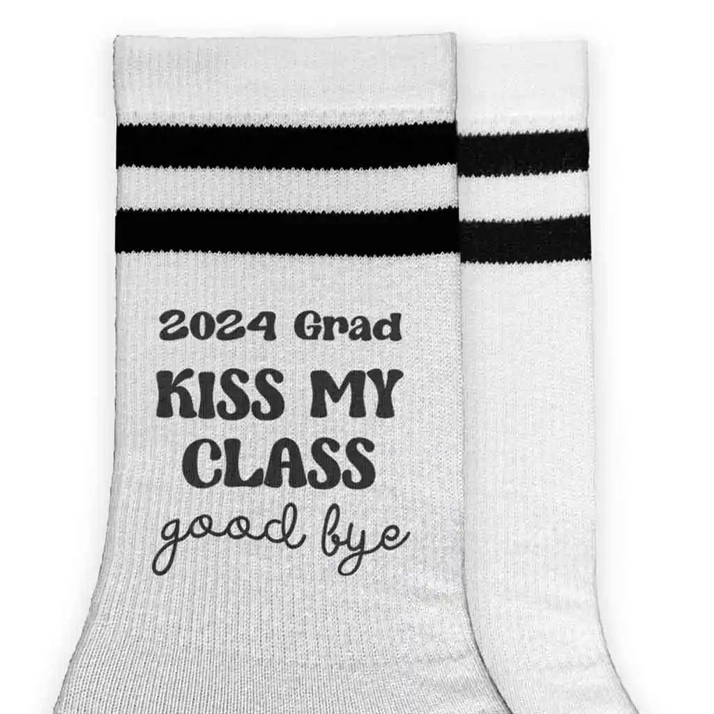 Fun Graduation Socks - Crew and No-Show Socks | Sockprints