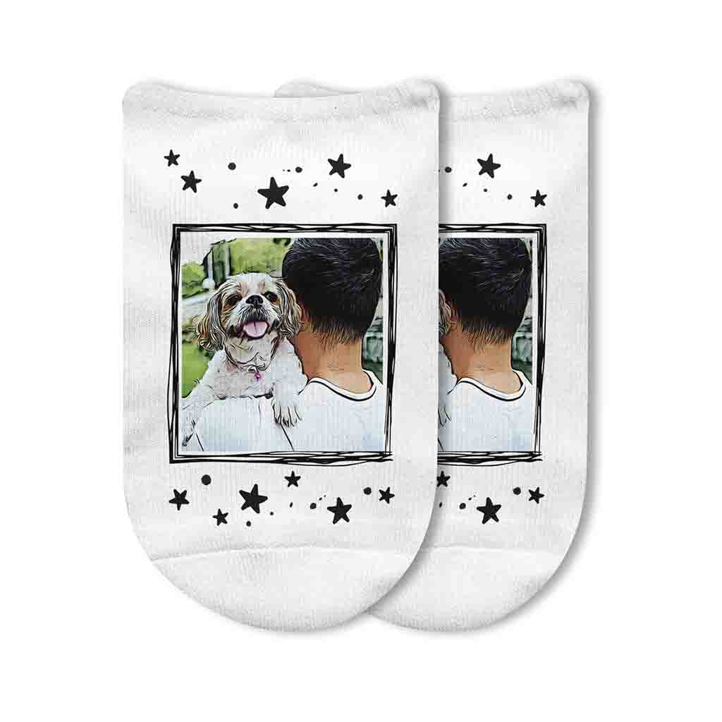 Custom Face Photo Socks with Cartoon Effect | Sockprints