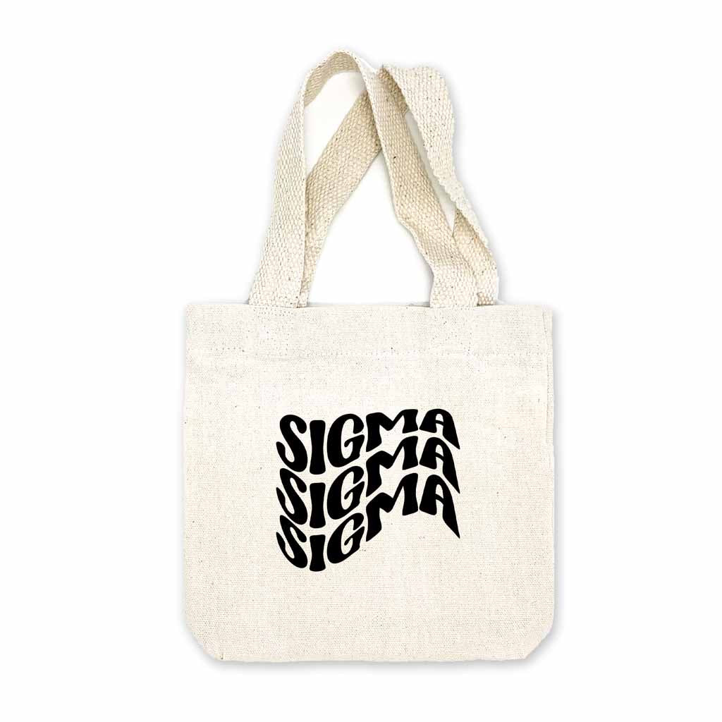 Sigma Sigma Sigma Sorority Mod Design Mini Tote Gift Bag