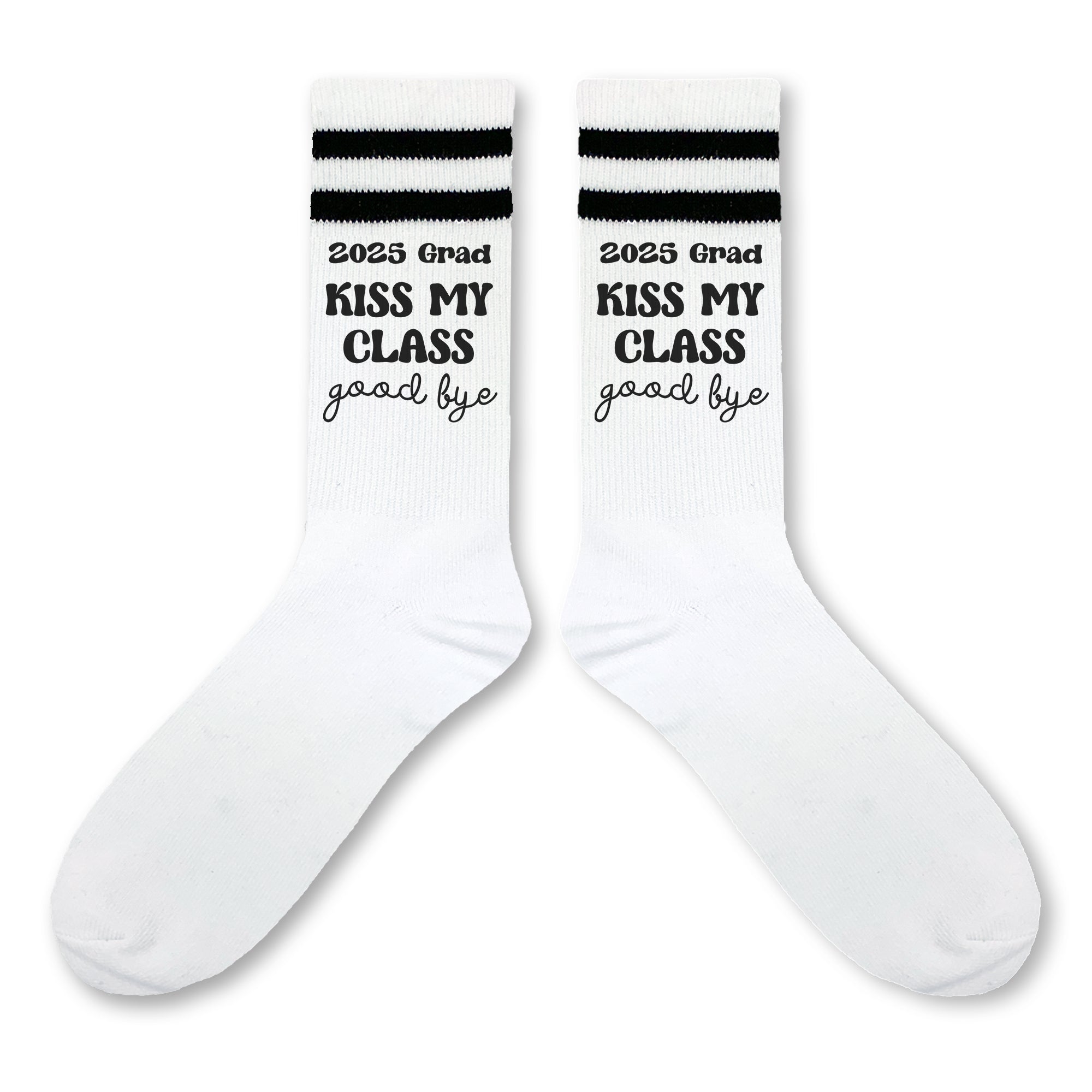 Kiss My Class Goodbye 2024 Graduation Socks | Sockprints