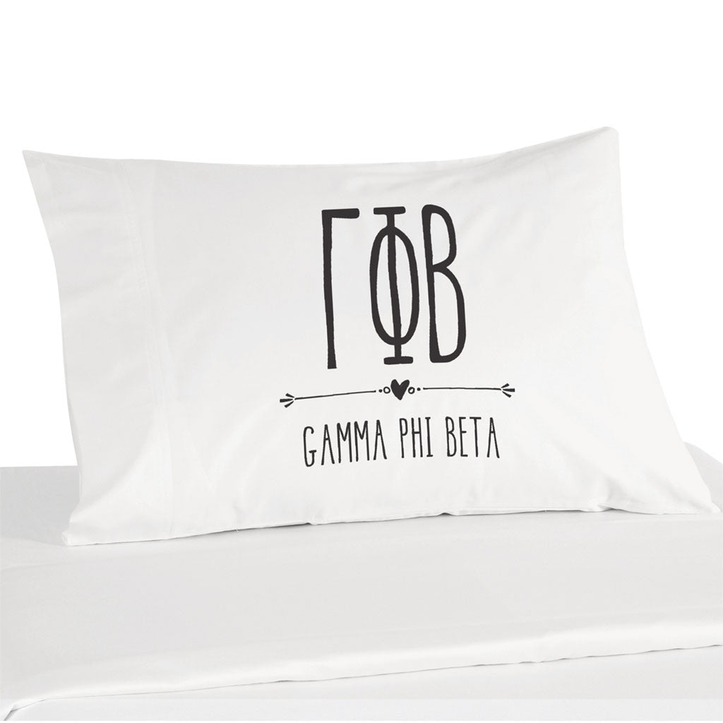 Gamma Phi Beta Greek Letters and Sorority Name Boho Design