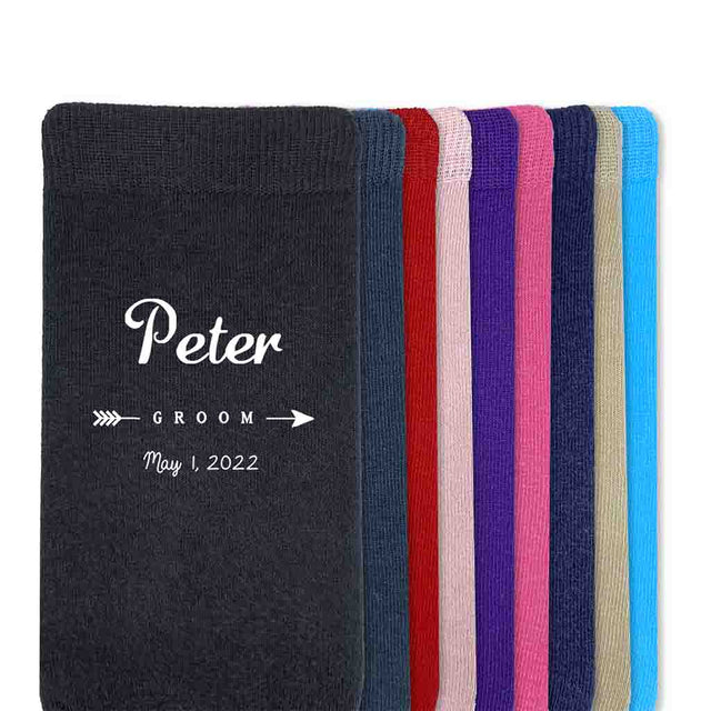Personalized Wedding & Groomsmen Socks from $14.95