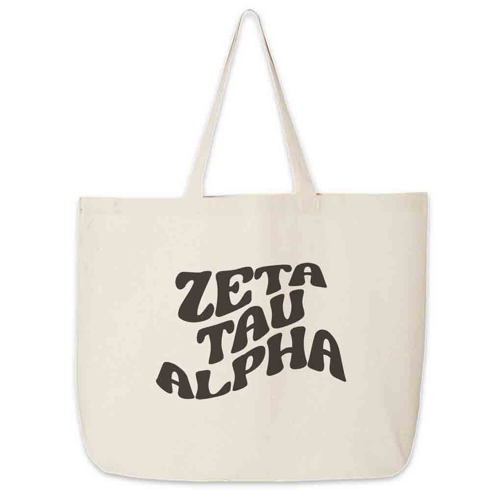 Zeta Tau Alpha Mod Design Canvas Tote